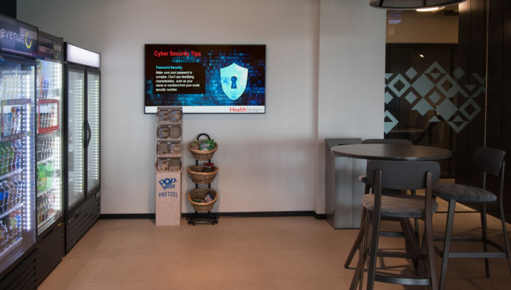 4_HealthStream_signage | Think Simple